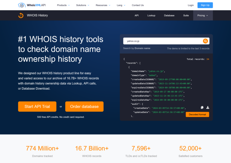 ドメインの過去の所有者情報を調べる (WHOIS History) - AIでFX